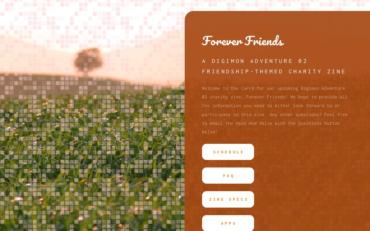 FOREVER FRIENDS: a digimon adventure 02 friendship zine